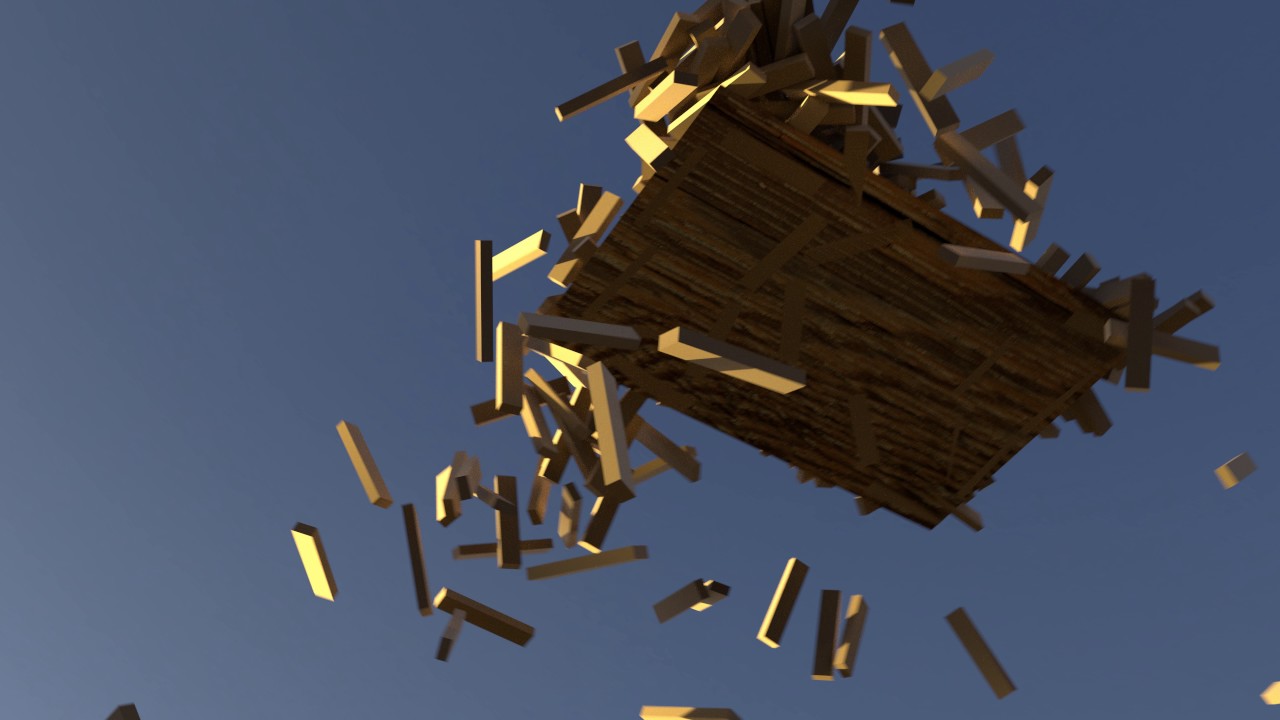 3rd Blender Render Wood Planks 4k 30fps