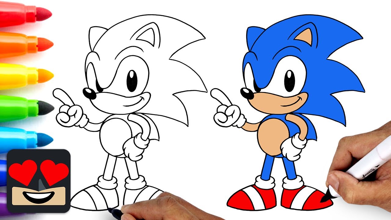 How To Draw Sonic the Hedgehog | Step by Step Art Lesson for Beginners