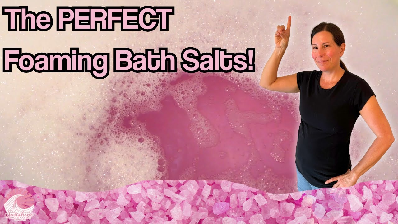 Fluffy Bath Salts That Actually Foam?! Step-by-Step Process