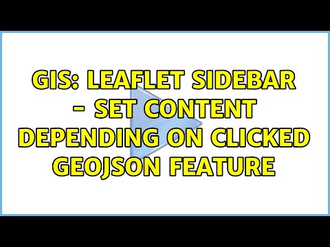 GIS: Leaflet Sidebar - set content depending on clicked GeoJSON feature (2 Solutions!!)