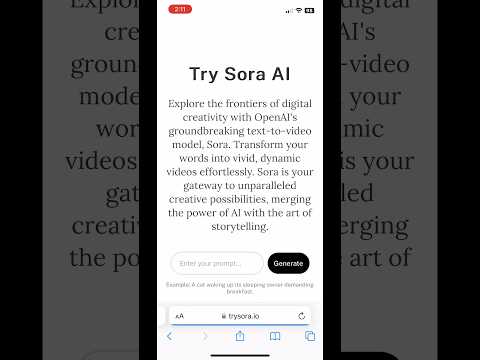 SORA AI EARLY TEST FREE! #openai #soraai