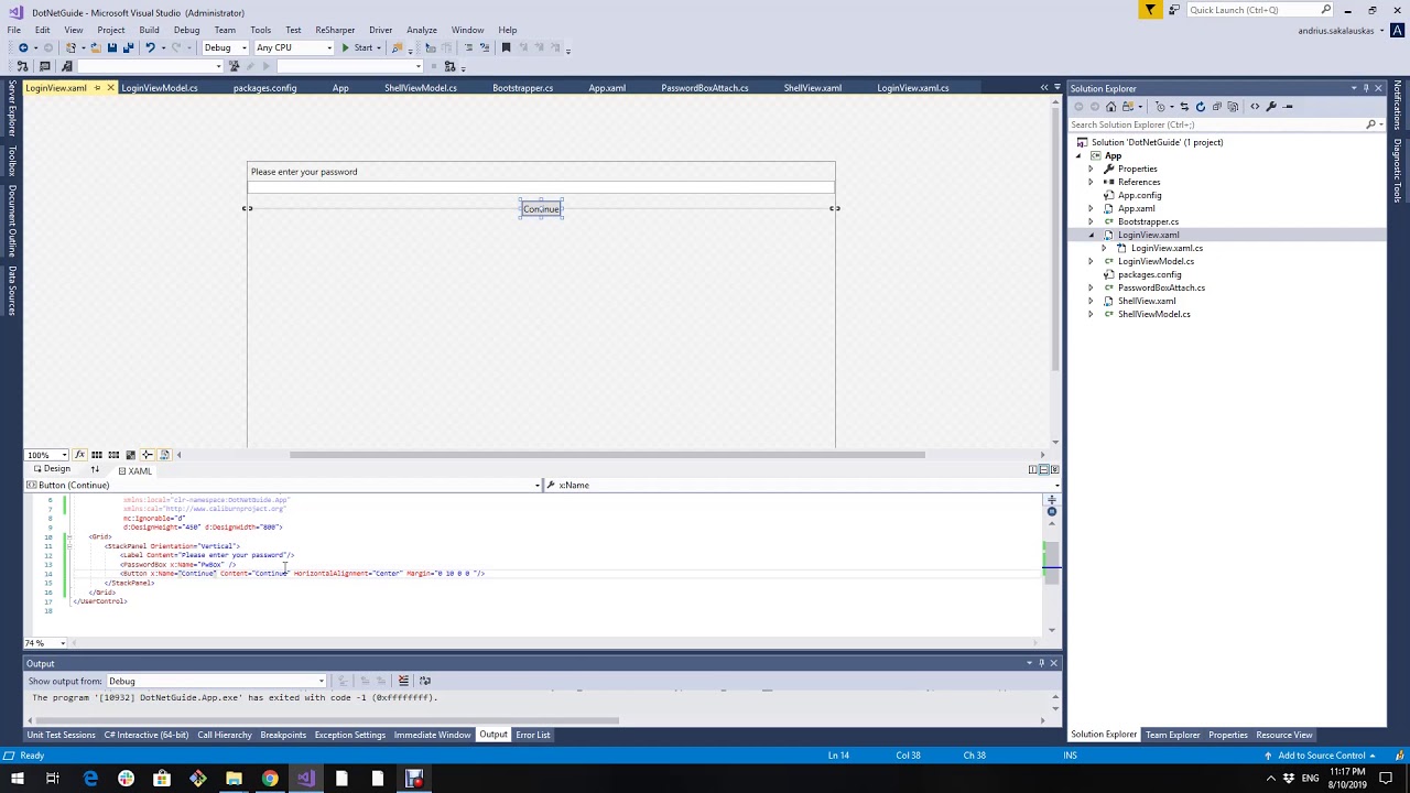 Using WPF PasswordBox control