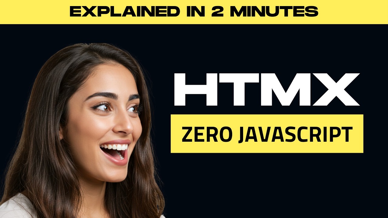 HTMX in 2 minutes: Build websites with zero Javascript