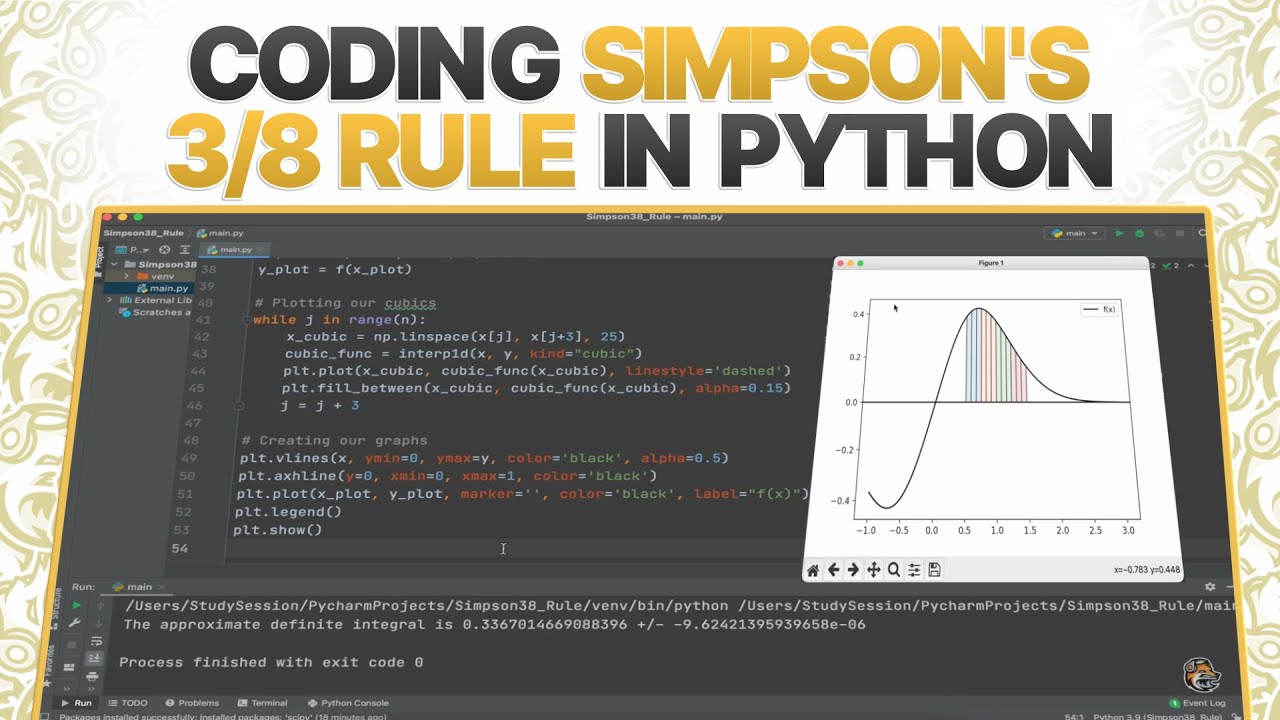 Simpson’s 3/8 Rule In Python