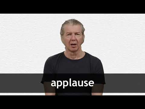 How to pronounce APPLAUSE in American English