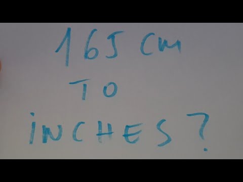 165 cm to inches?