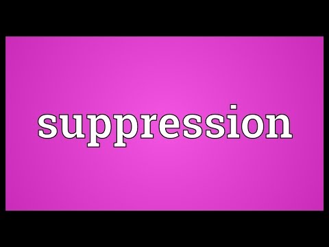 Suppression Meaning