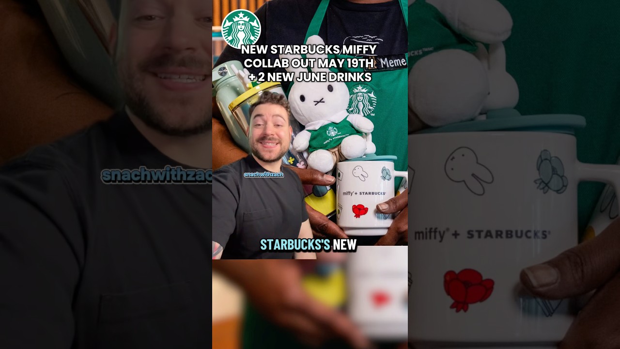 New Starbucks Miffy Collab & June Drinks Preview #coffee #starbucks #miffy #eating