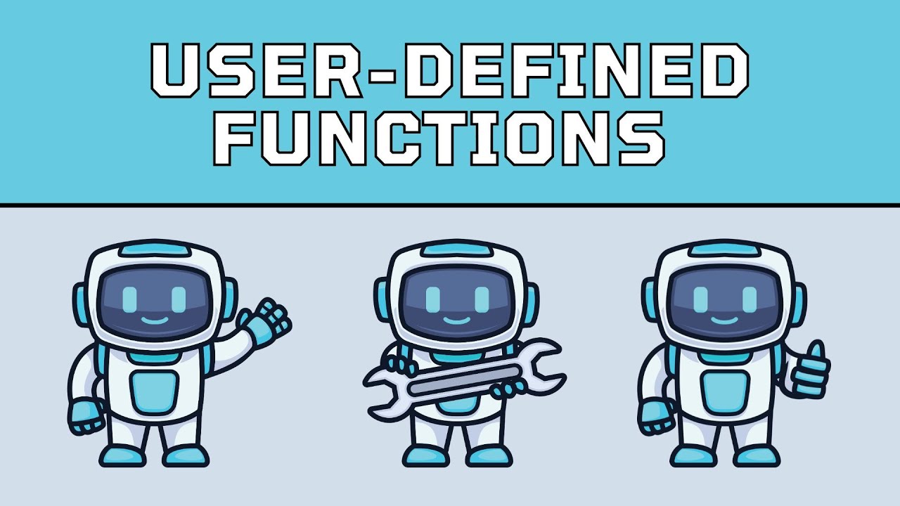 UNIT 11  - Using user-defined functions