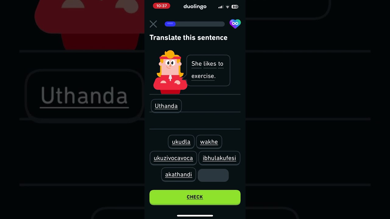 Zulu Level 2 Unit 7 #duolingo #learn #youtubeshorts #zulu