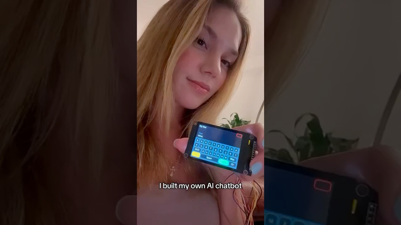 I built my own mini AI chatbot on an ESP32! #ESP32 #Arduino #AI #Coding #embedded