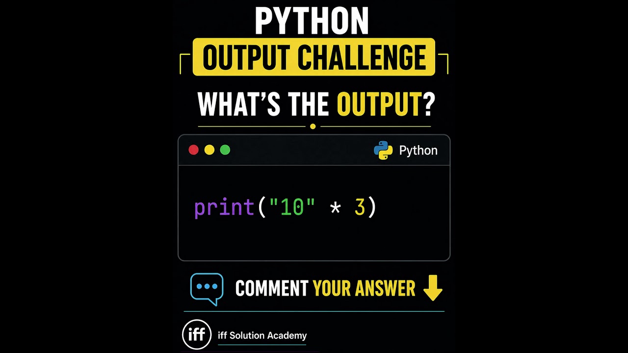 What’s the Output? 😳 | Python Challenge #Shorts
