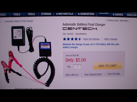 Harbor Freight Automatic Battery Float Charger Review