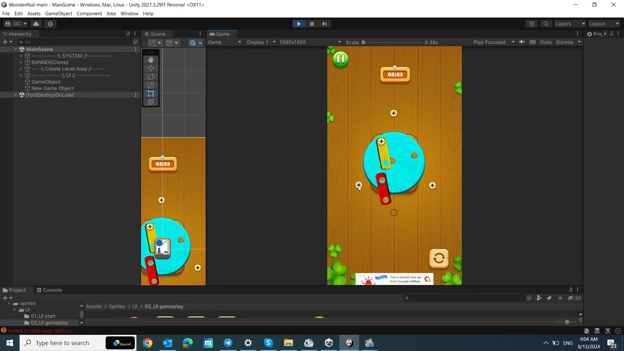 Screw Pin Jam Source Code Unity