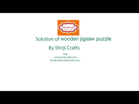 How To Solve Wooden Jigsaw Puzzle By Shriji Crafts. (brain teaser)