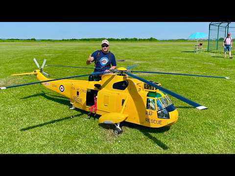 Giant XXXL scratch built Sikorsky SH-3 Sea King Royal Air Force RC Turbine Helicopter