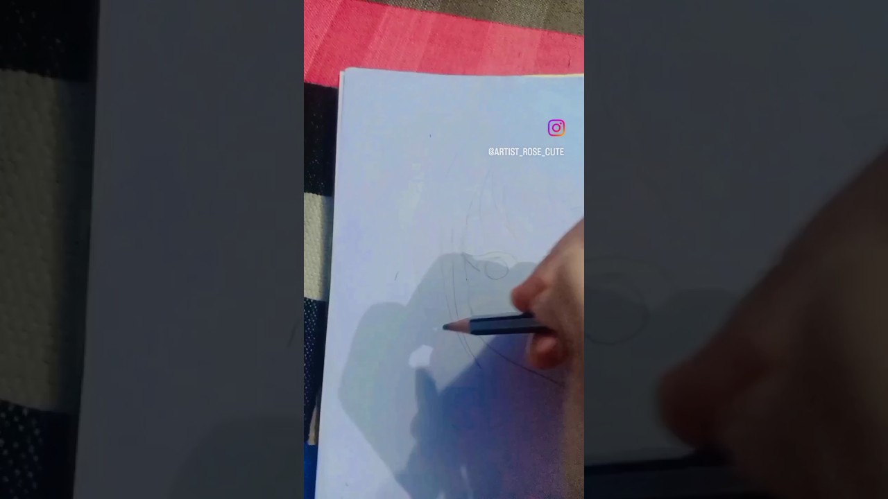 #artist_Rose_cute_ #How to draw the head and face – anime-style guideline front view tutorial