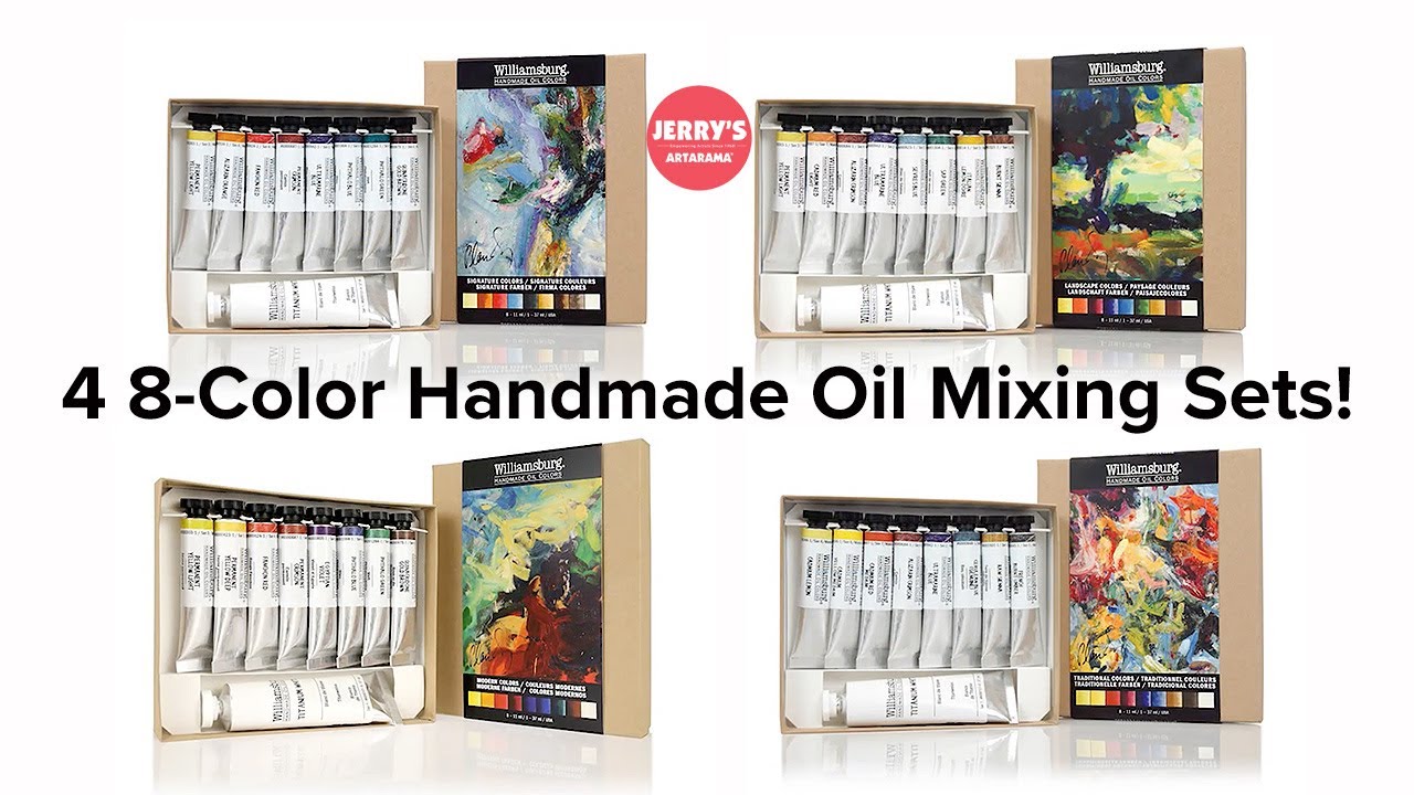 Williamsburg Handmade Oil 8-color Mixing Sets