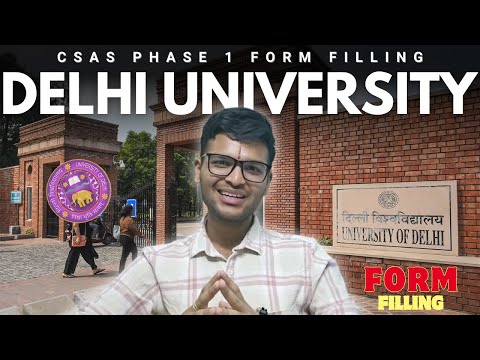 How to fill Delhi University CSAS Phase 1 Form 2025 | DU Form Kaise Bharein? Full Guide Step by Step