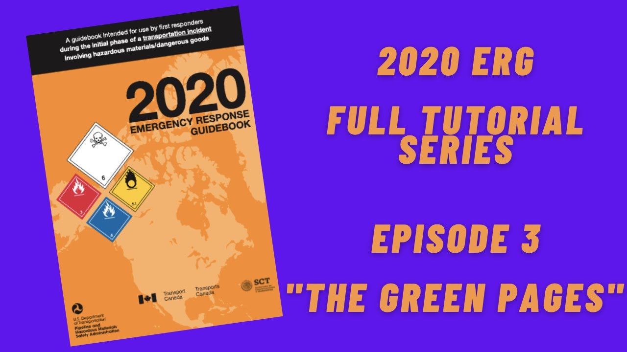 2020 Emergency Response Guidebook  Full Tutorial Series - Episode 3 