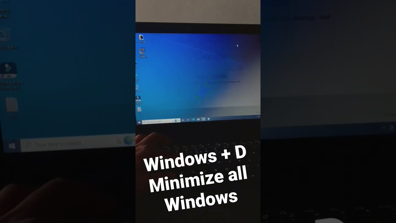 Minimize All Windows Shortcut  #shorts