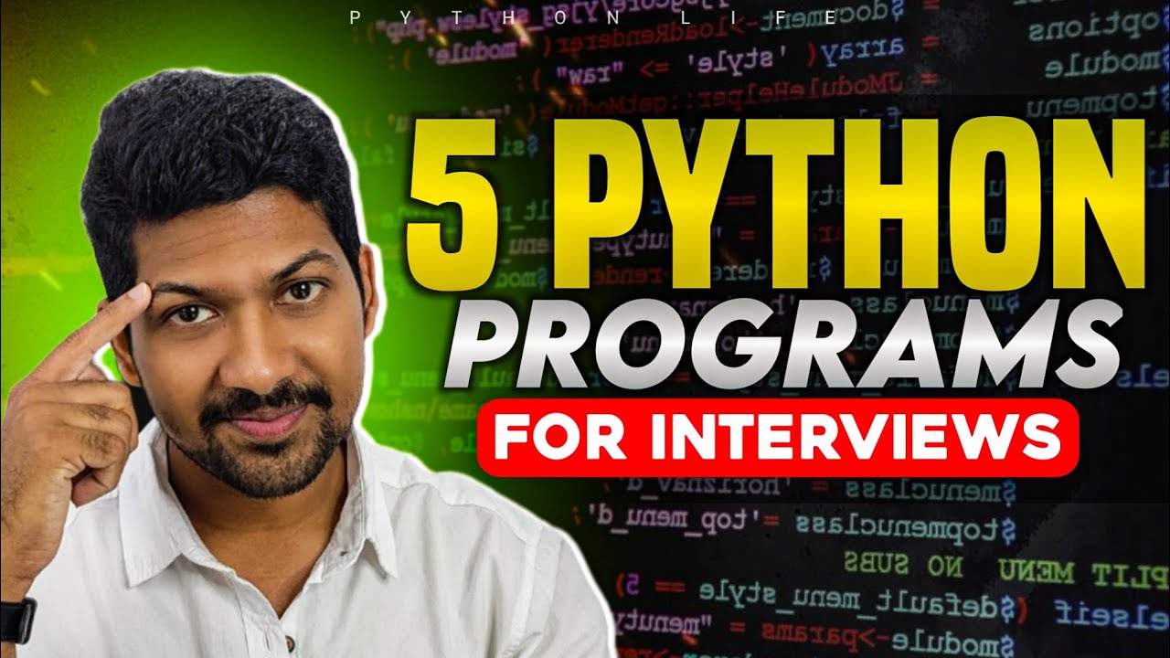 5 Python Programs for Interview | Telugu 