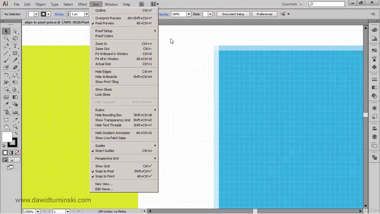 Align to Pixel Grid - Adobe Illustrator Tutorial