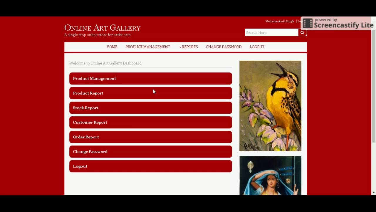 Online Art Gallery | Java JSP Servlet Project Tutorial | Java JSP CRUD Project