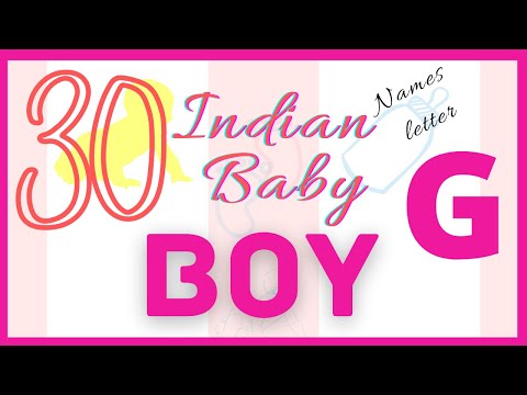 💖 Latest 2023 ᐅ G se name boy in Hindi | Names for boy starting with G | Boy names that start with G