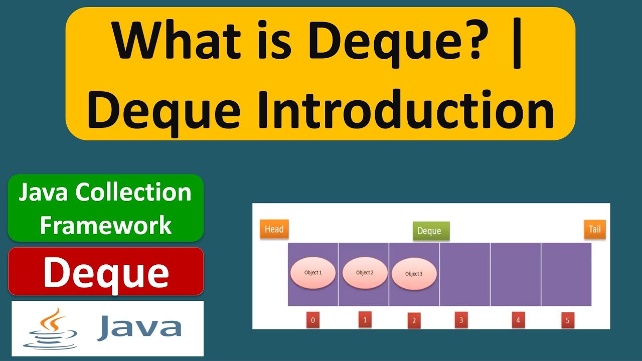 What is Deque? | Deque Introduction | Java Collection Framework