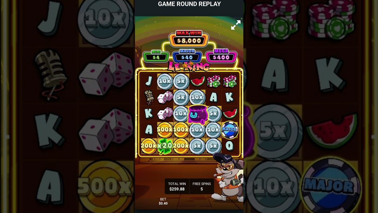 Ultra rare Le King five scatter paid well #slots #hacksaw