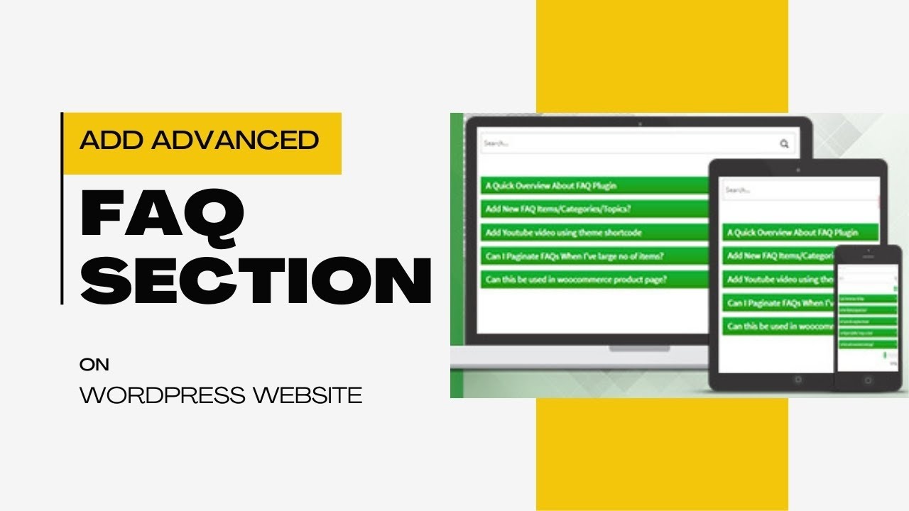 Add Advanced FAQ Section on WordPress Website | Create Display Unlimited FAQs | Advanced FAQ Manager