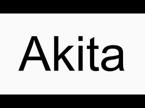 How to pronounce Akita