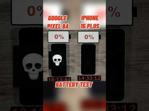 GOOGLE PIXEL 8A VS IPHONE 15 PLUS BATTERY π TEST