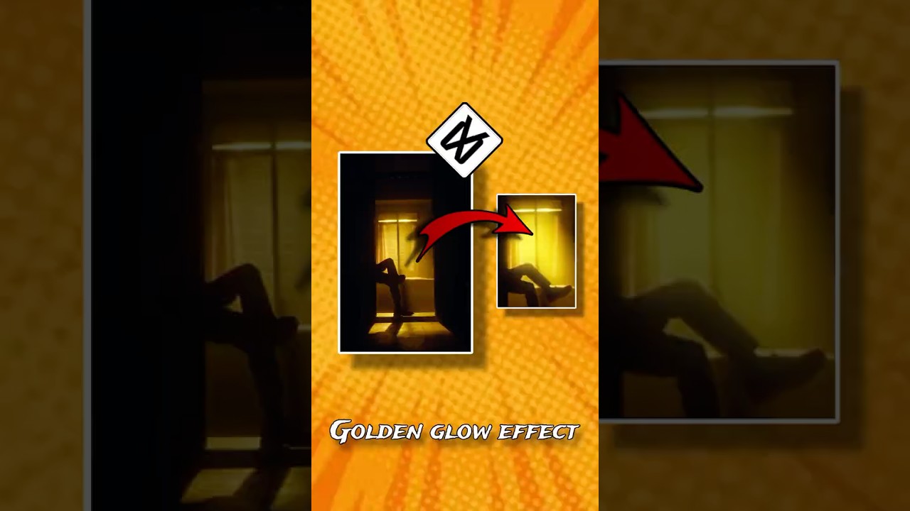 Golden glow effect #capcut #edittutorial #dreamcutstudio #goldengloweffect