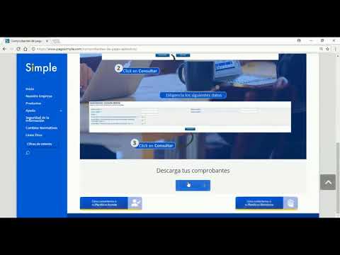 Descargar comprobantes de pago Simple