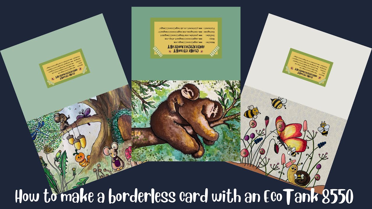 How to Make Borderless Greeting Cards | Canva + Epson EcoTank 8550 Tutorial (Homeschool Mum Edition)
