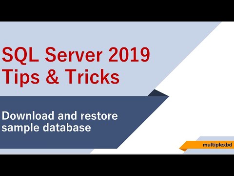how to download and restore sample database for mssql