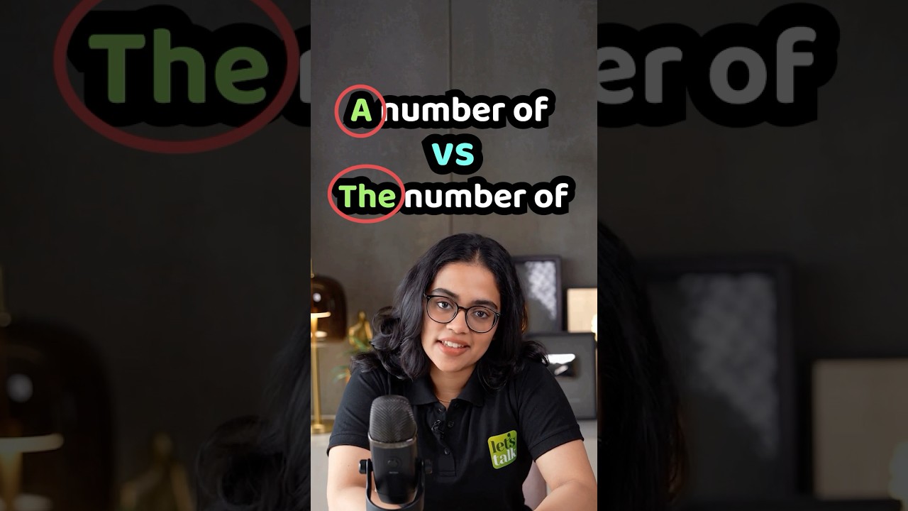 Difference Between 'A Number Of' VS 'The Number Of' | English Grammar Lesson | English With Ananya