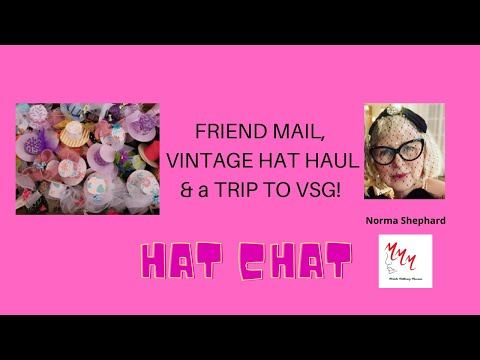 Friend mail: 100 mini-hat souvenirs from Charlottetown/ Vintage haul of hats & VSG jewelry.