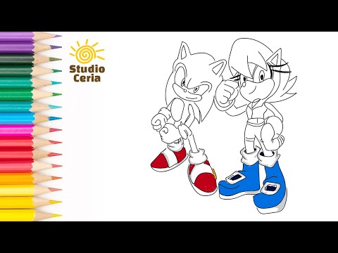 How to Draw Sally Acorn and Sonic | Drawing Sonic The Hedgehog Step by Step | NCS Release