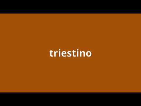 what is the meaning of triestino.