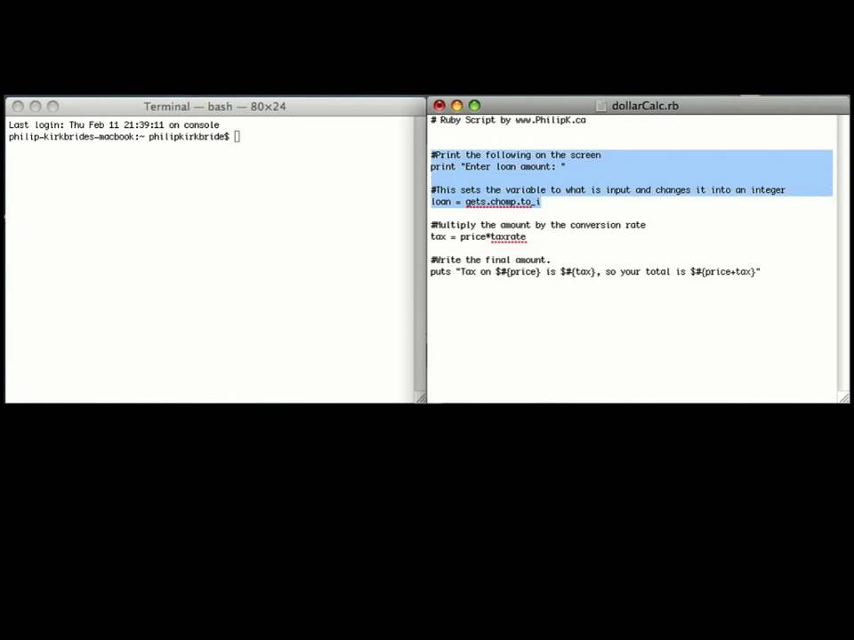Simple Ruby Calculators