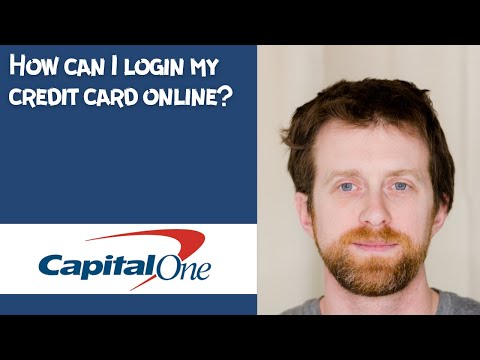How can I login my credit card online