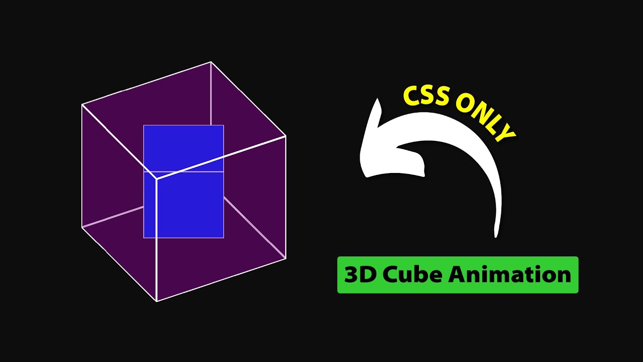 3D Cube Animation Using HTML And CSS Only | Rotating 3D Cube Animation | ProgrammingTT