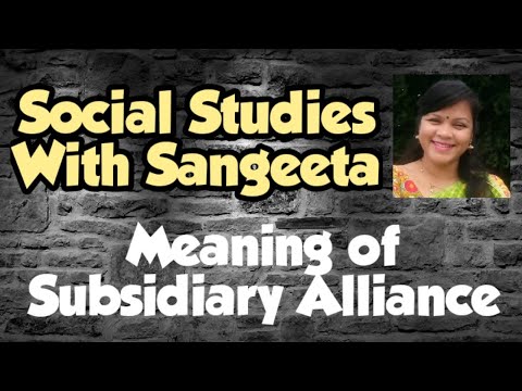 Meaning of Subsidiary Alliance