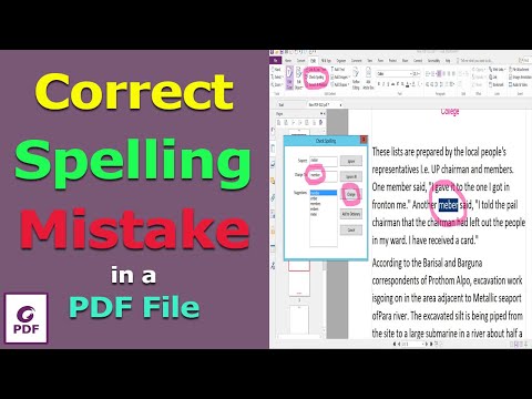 How to correct spelling mistake in a PDF File in Foxit PhantomPDF
