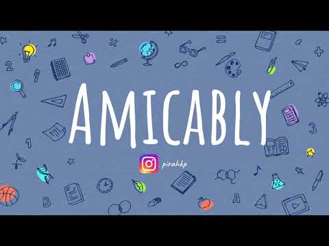 Amicably meaning in Urdu/Hindi | Word of the Day Learn | English Vocabulary