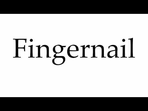 How to Pronounce Fingernail