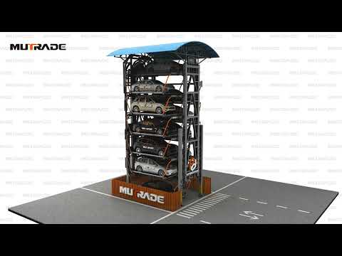 ARP Space-Saving Vertical Rotary Parking System: Animation video